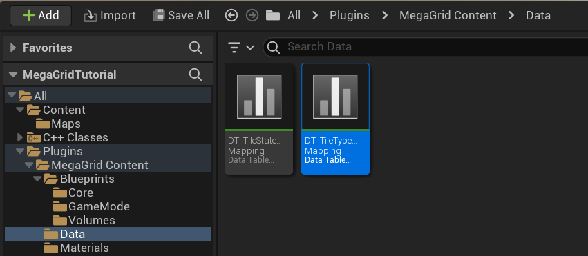 Tile Types - MegaGrid Documentation